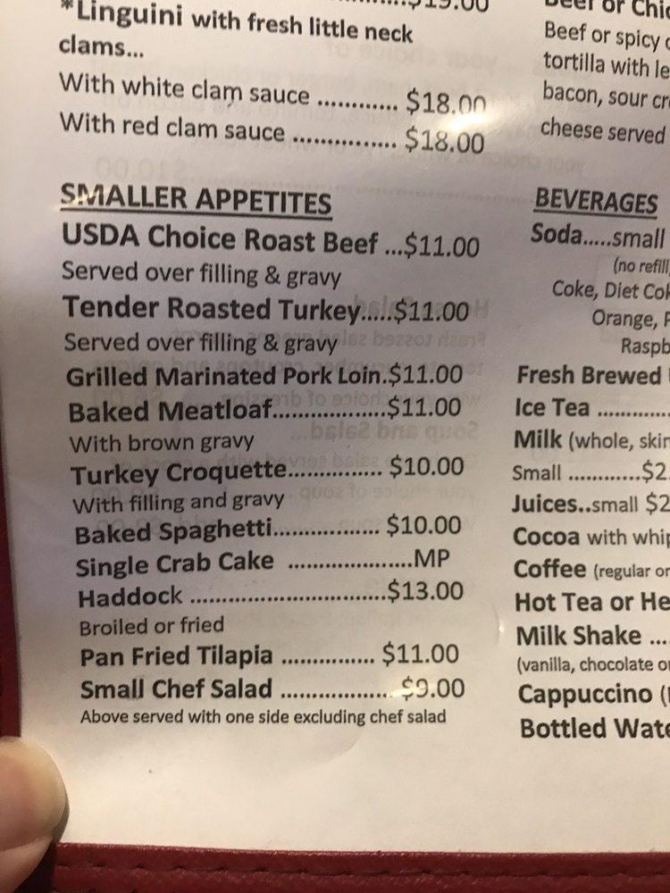 Menu at Brownstone Cafe, Middletown