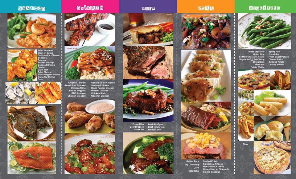 Menu at Flaming Grill and Supreme Buffet restaurant, Hamilton Township