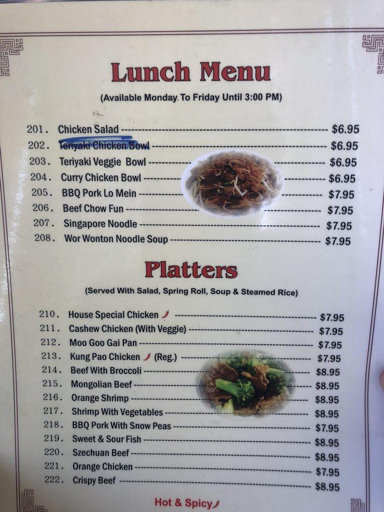 Menu at China Fun Authentic Noodle House restaurant, San Diego
