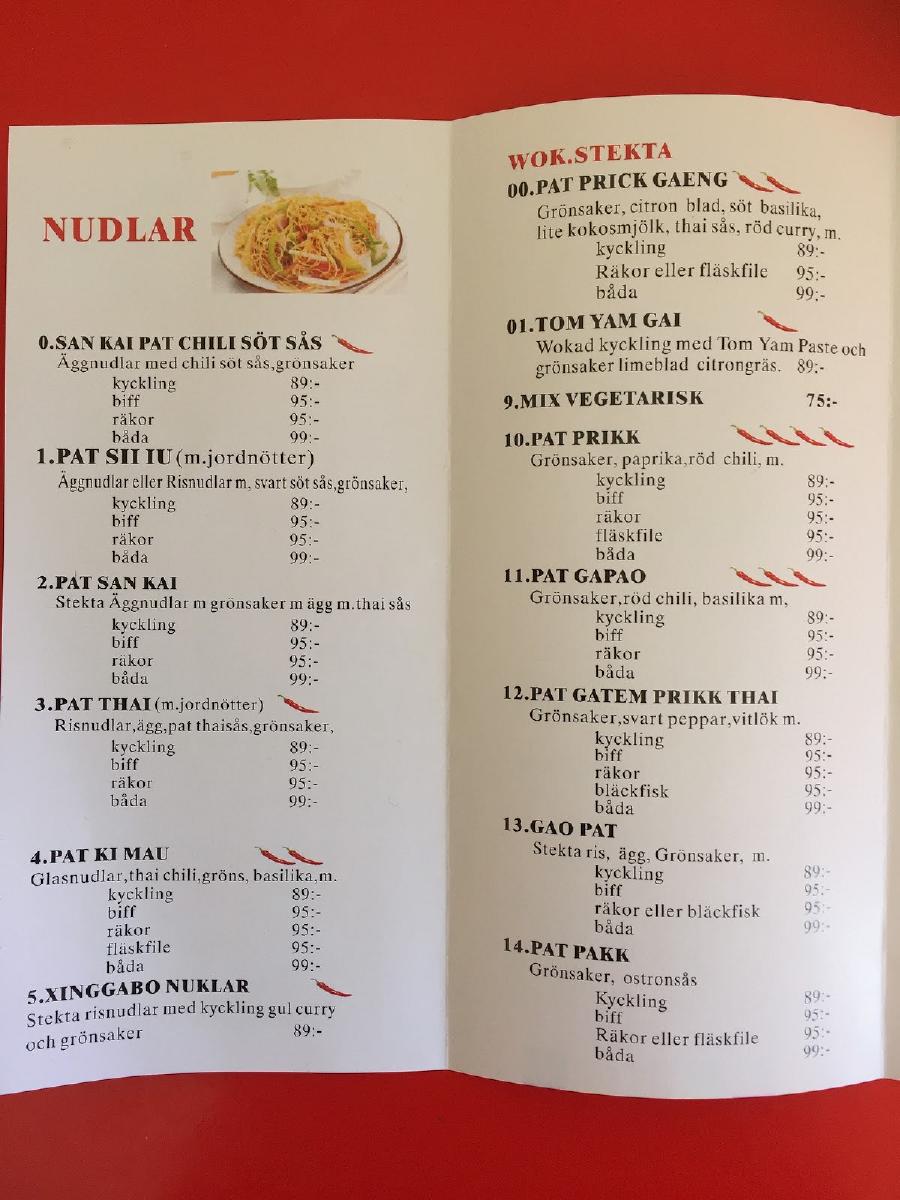 Menu at Foodle restaurant, Huddinge