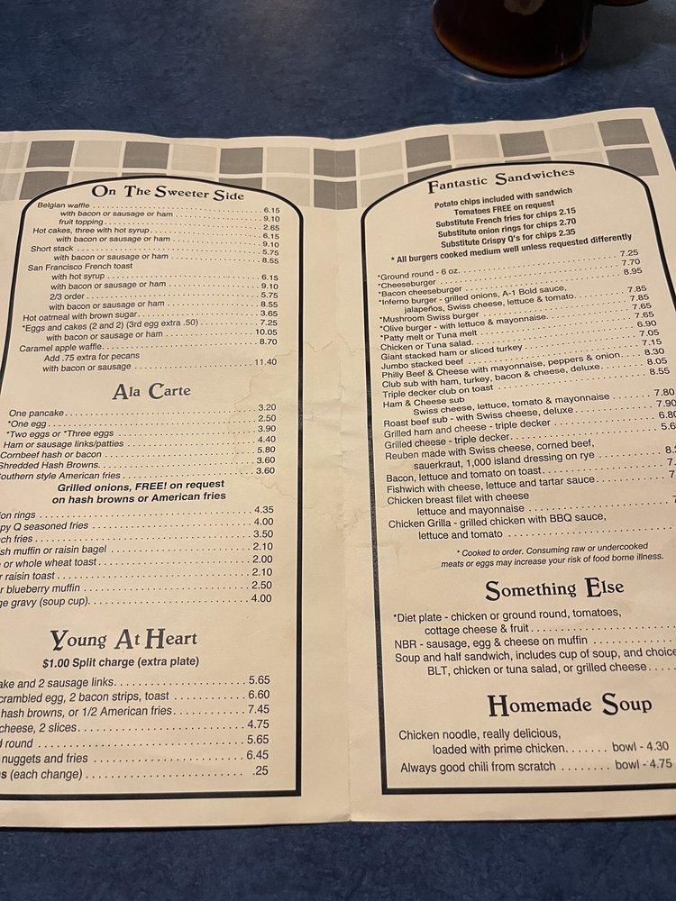 Menu at New Beginnings Restaurant, Grand Rapids, Broadmoor Ave SE