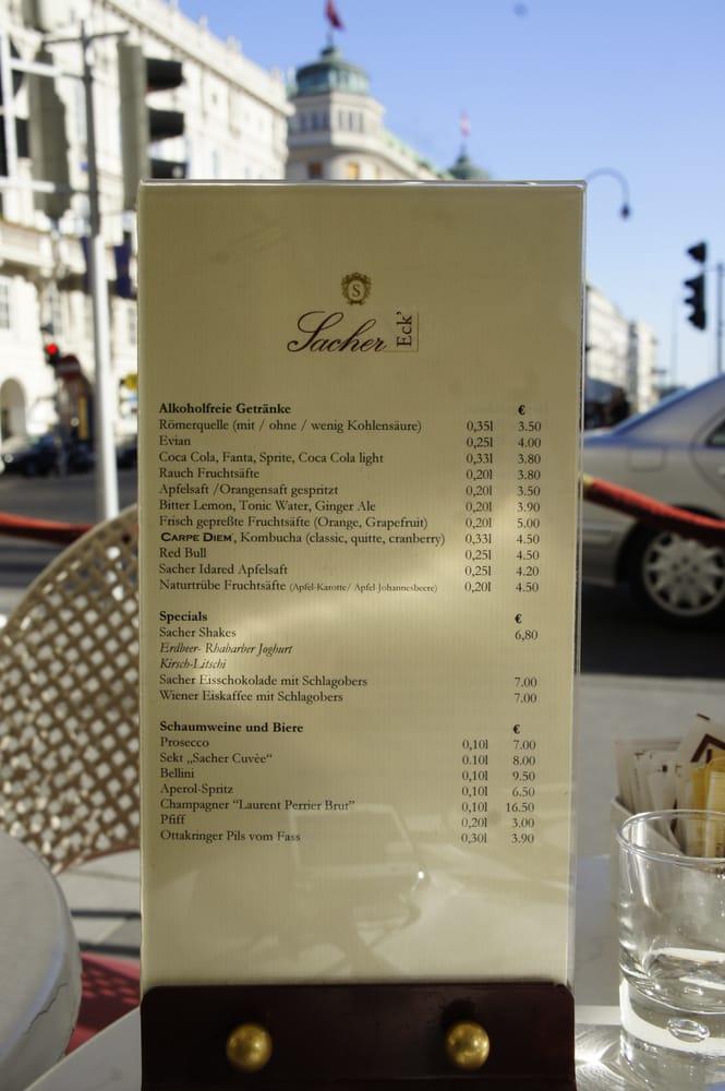 Speisekarte von Restaurant Rote Bar, Wien, Philharmonikerstraße 4 1010 Wien