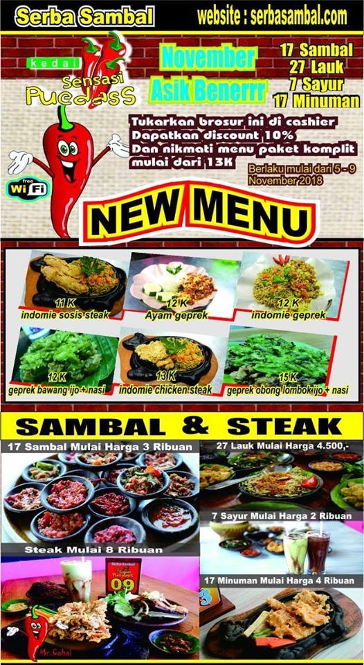 Menu at Serba Sambal D'Ika Jepara restaurant, Tahunan