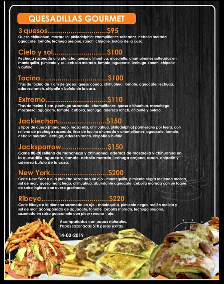 Carta del restaurante Wow Cheese La Casa Del Queso, Heroica Nogales ...