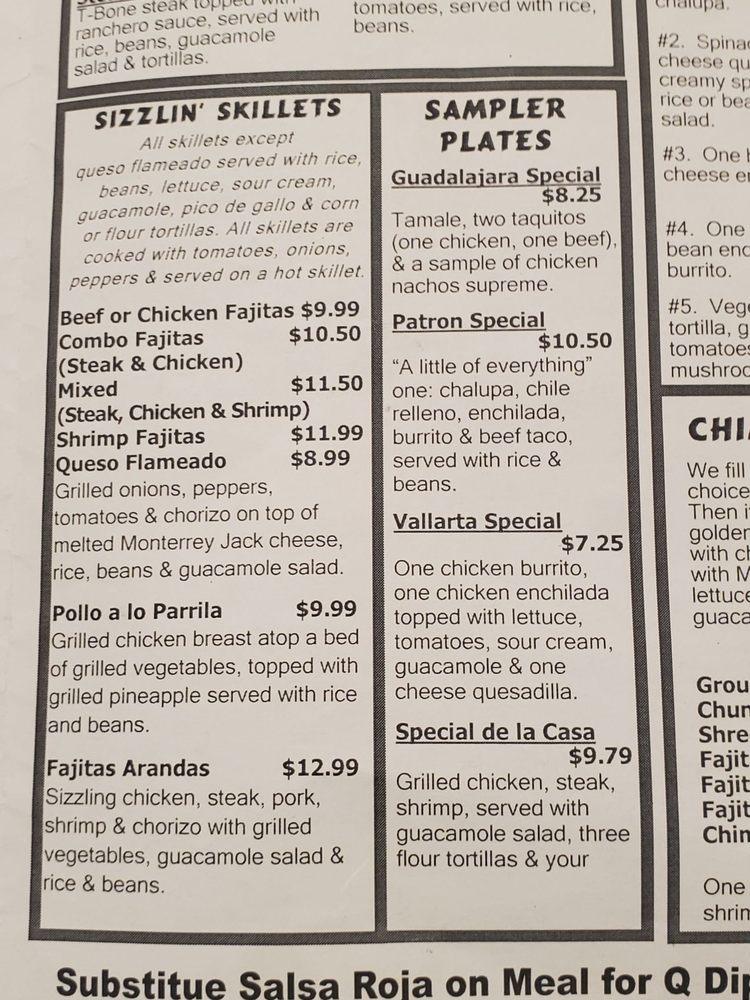 Menu at El Patron pub & bar, Rockwood