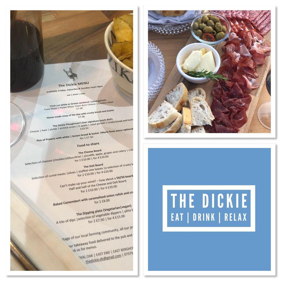Menu at The Dickie - Royal Oak pub & bar, East Bergholt