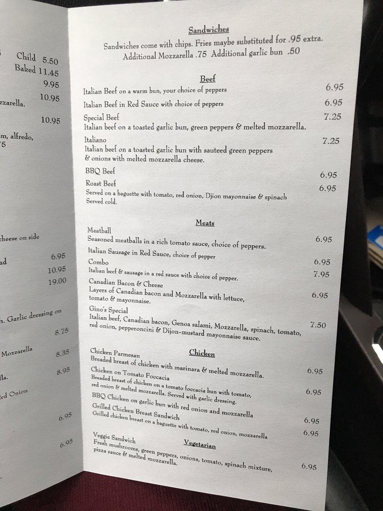Menu at State Line Pizza Hammond pizzeria, Hammond