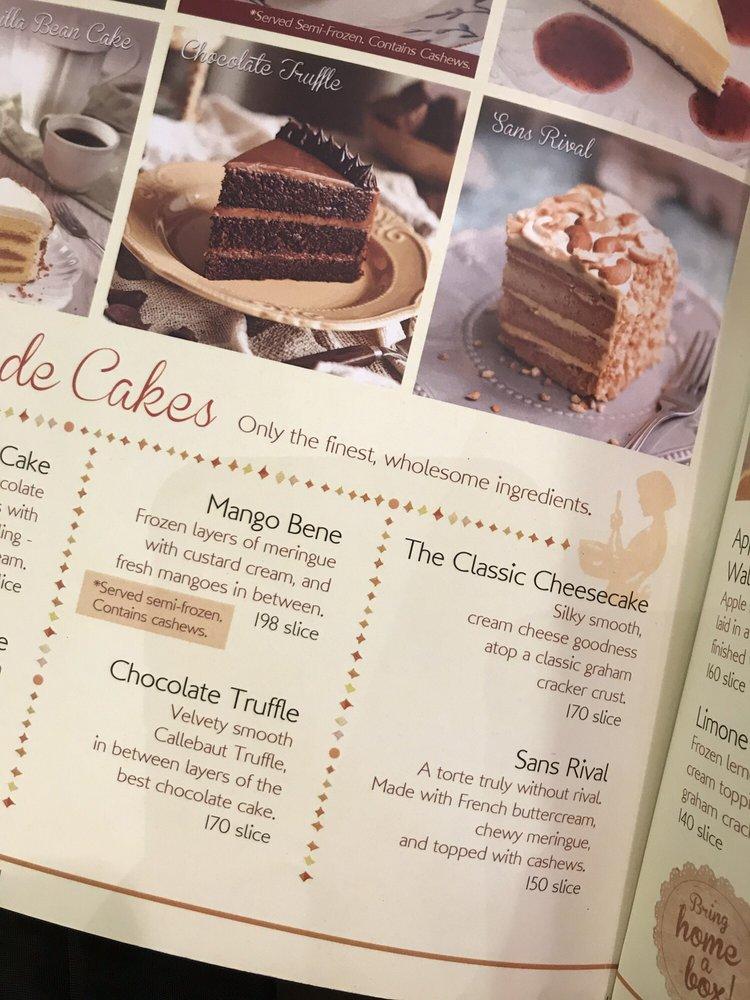 Menu at Mary Grace Cafe, Makati, Rockwell Drive corner Estrella St