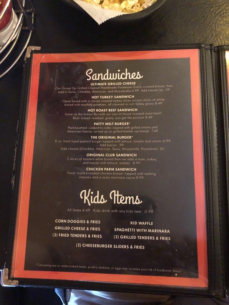 Menu at Seymour Grille restaurant, Seymour