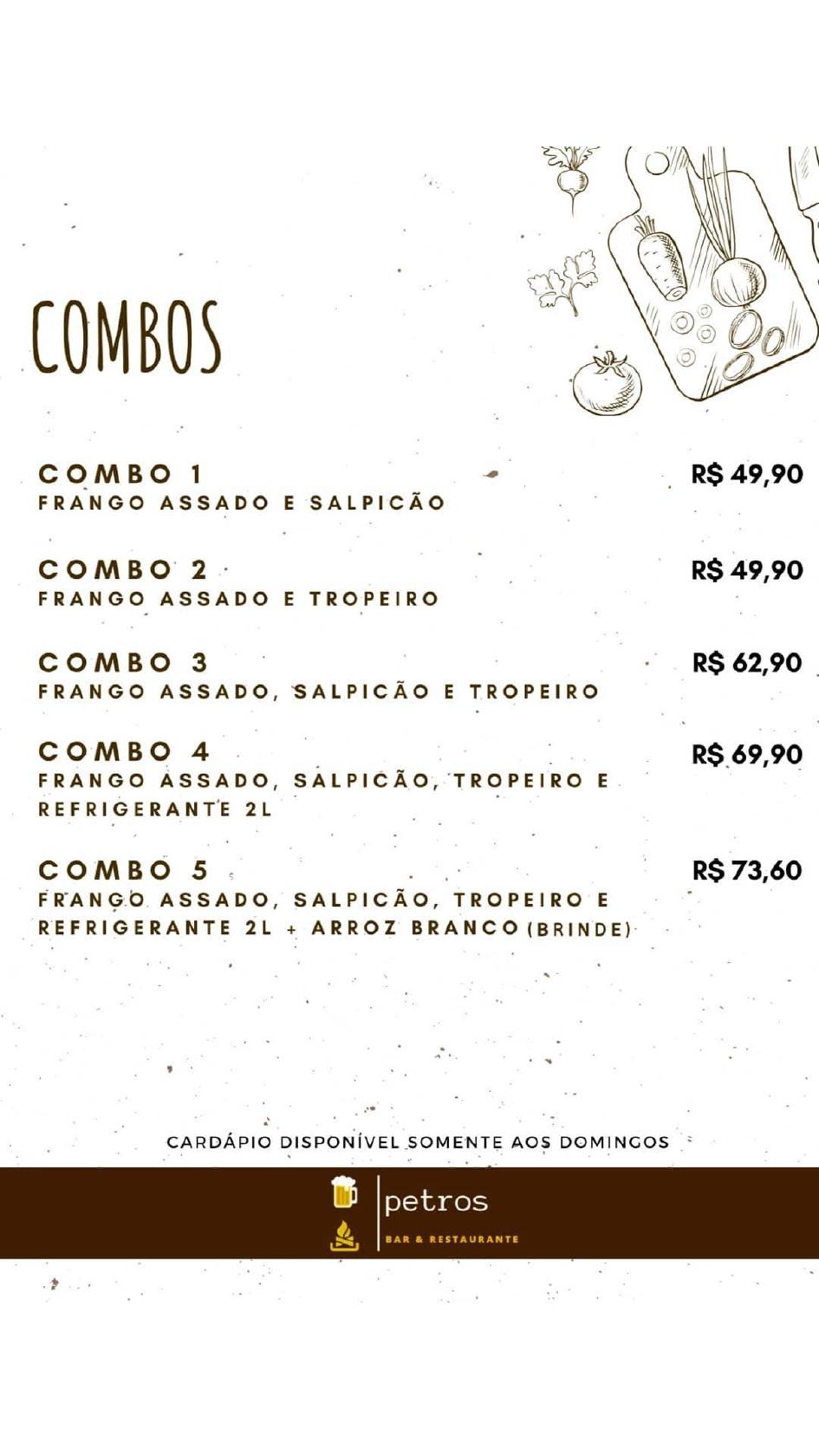 Menu at Petros Bar & Restaurante, Colatina