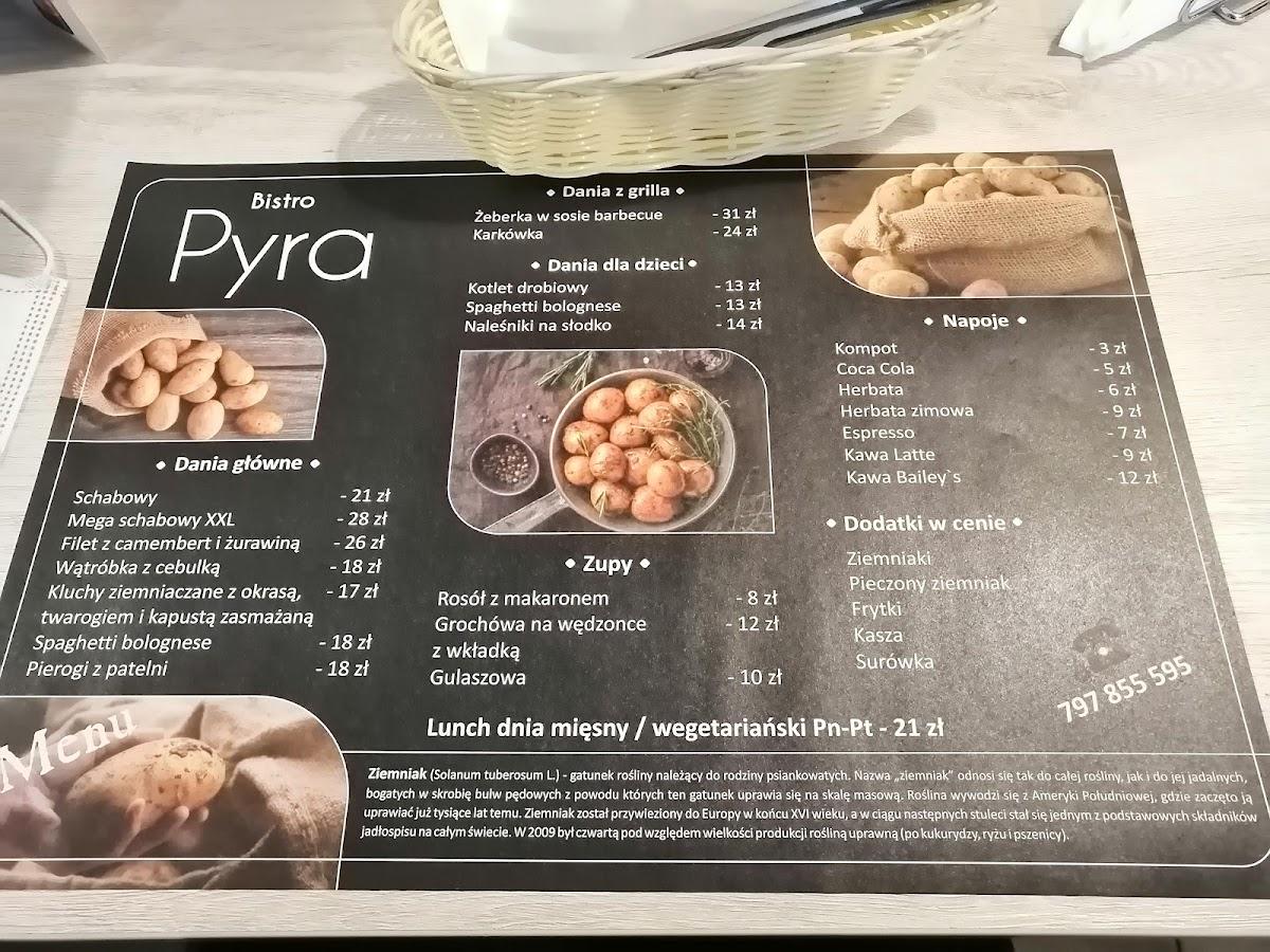 Menu at Bistro ze smakiem "Pyra " restaurant, Torun