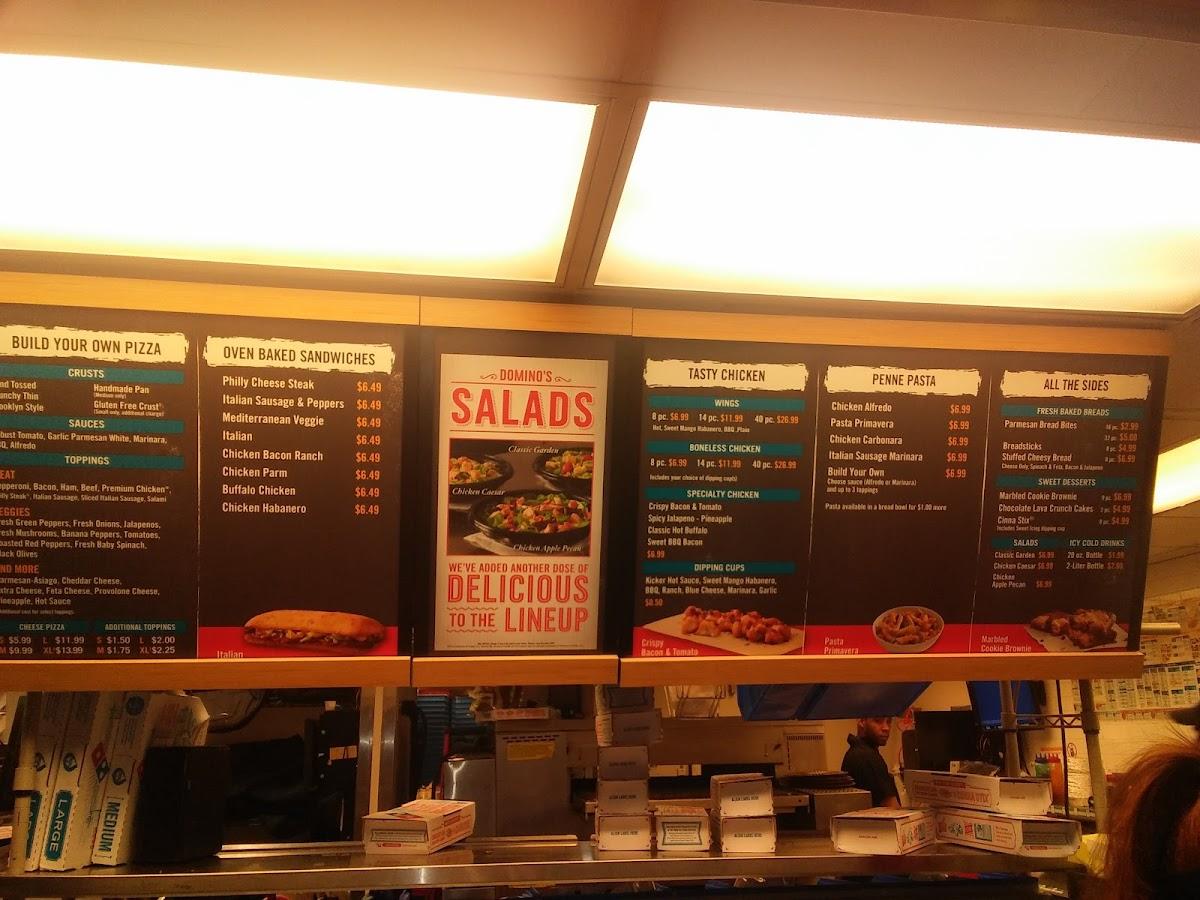 Menu at Gilberto's Cafeteria, North Bergen