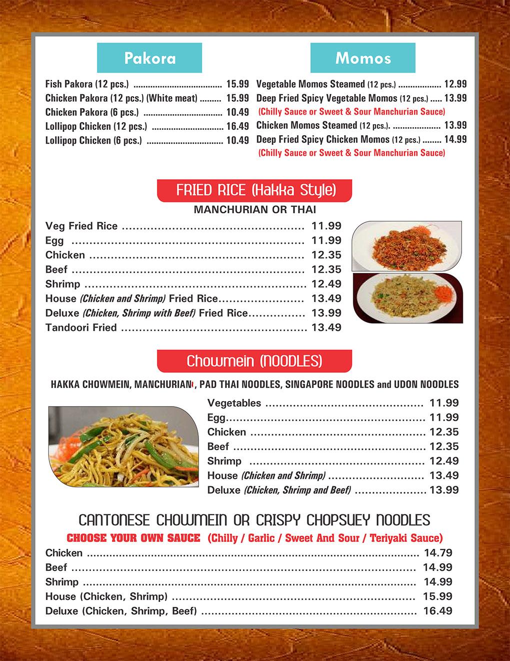 Menu at Royal Garden Mississauga restaurant, Mississauga
