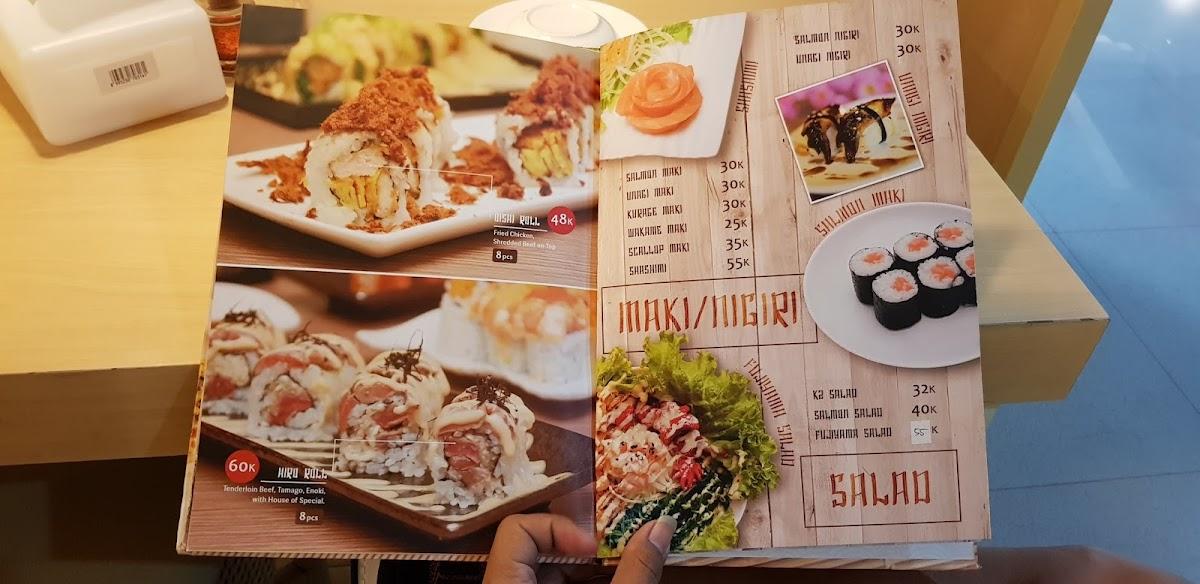 Carta de Fujiyama Sushi Restaurant, Jember, Perumahan Argopuro No.Ab 14