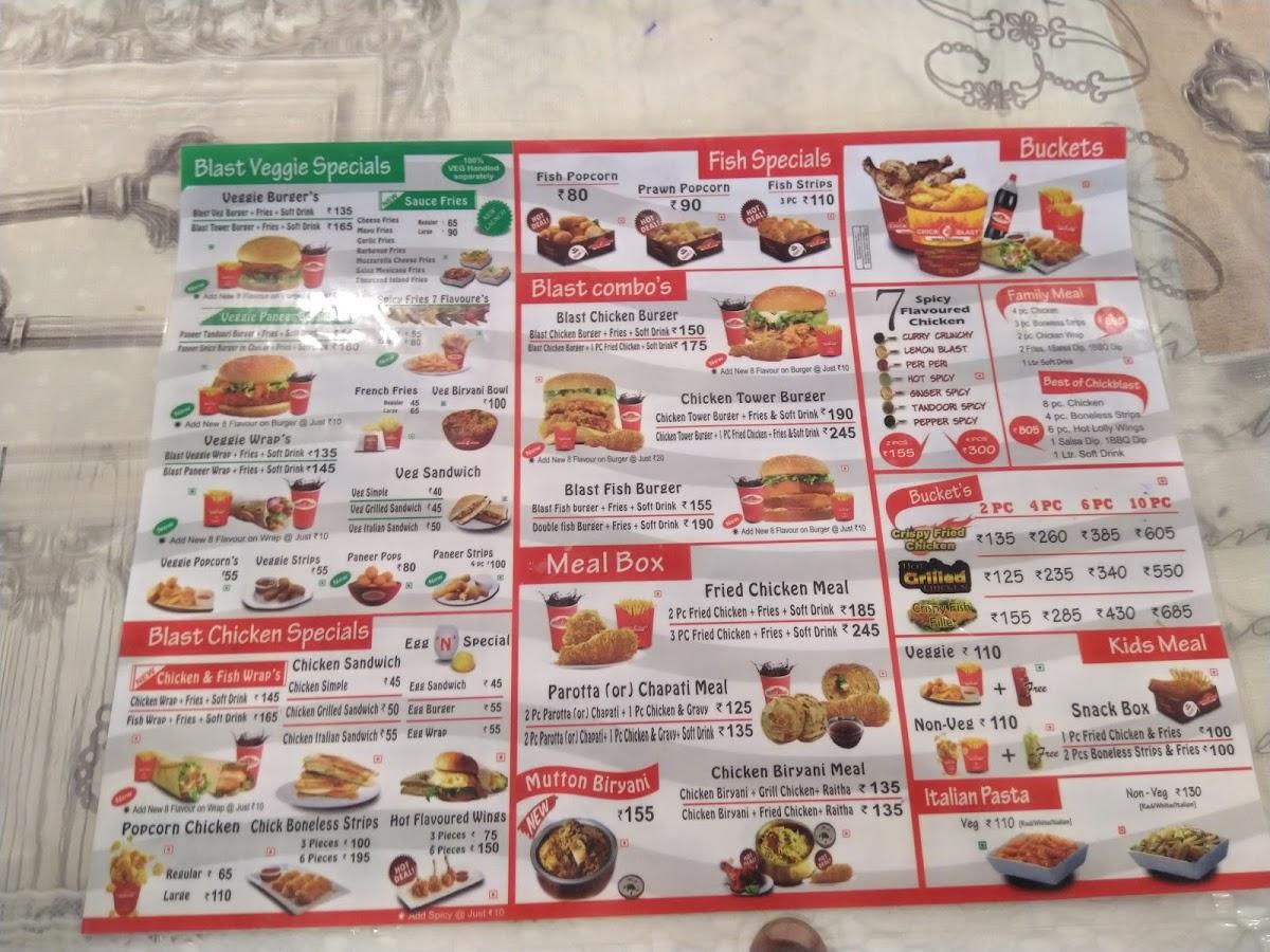 Menu at Central Restaurant, Vizianagaram
