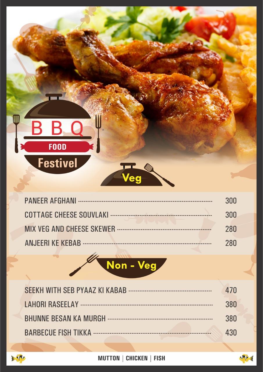 Menu at Grand Palace Hotel and Spa, Yercaud