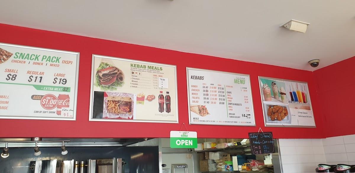 Menu at Laziz HSP & Kebabs fast food, Goodna