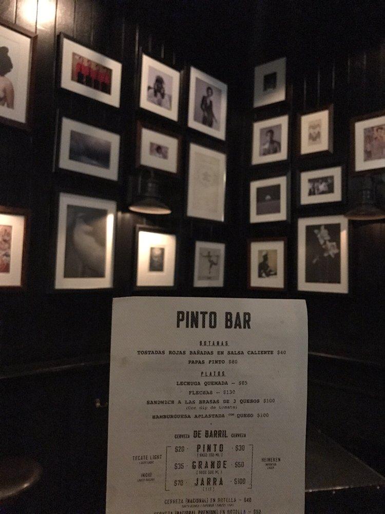 Menu at PINTO BAR, San Pedro Garza García