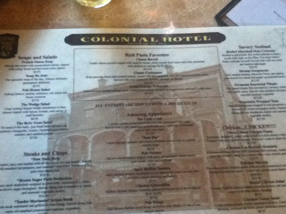 Menu at Broadway Pub, Bangor
