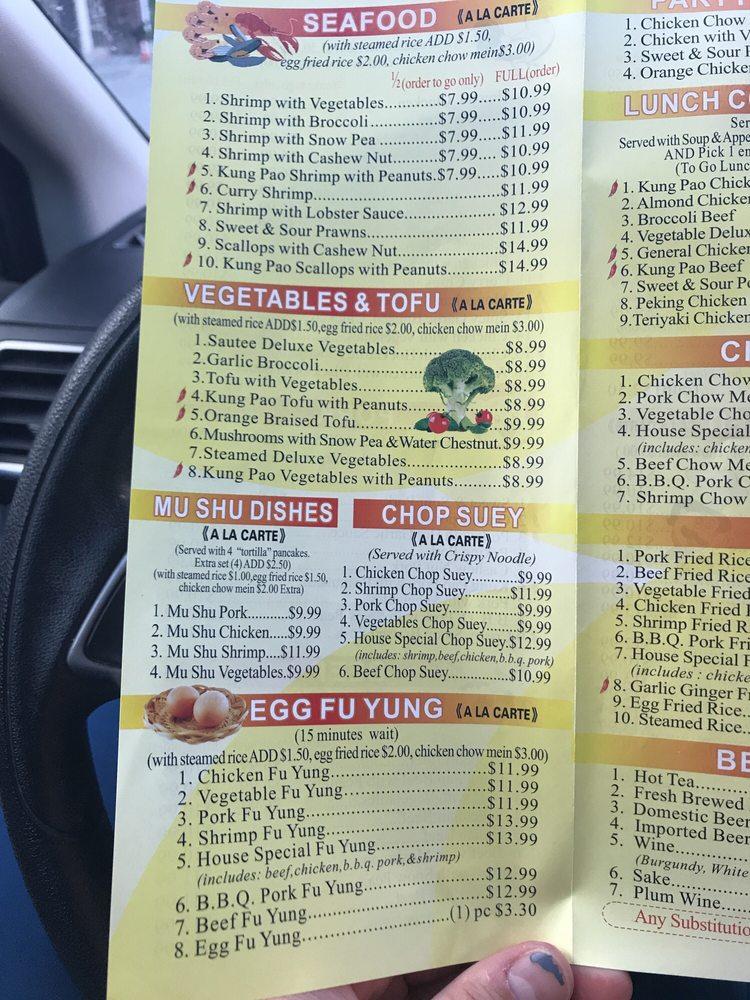 Menu at Maple Garden restaurant, Orland, 729 4th St