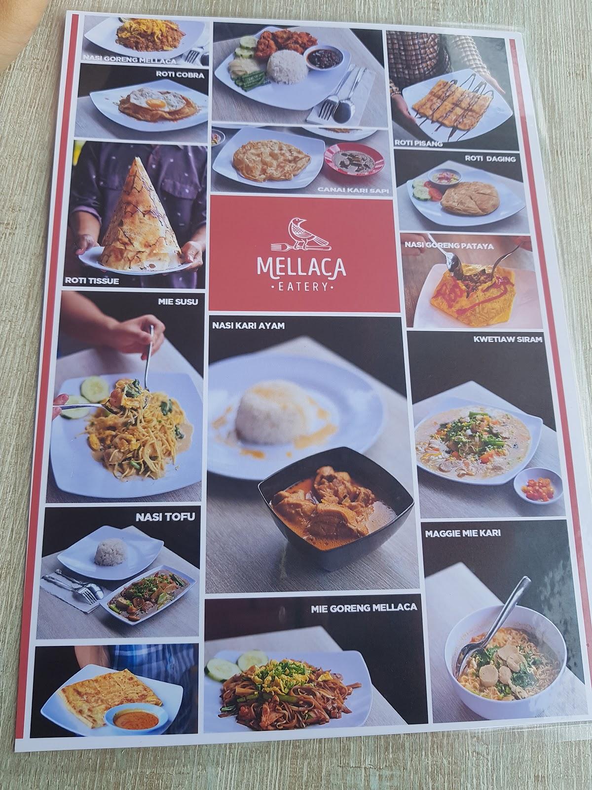 Menu at Mellaca Eatery restaurant, Malang, Jl. Raya Langsep No.60