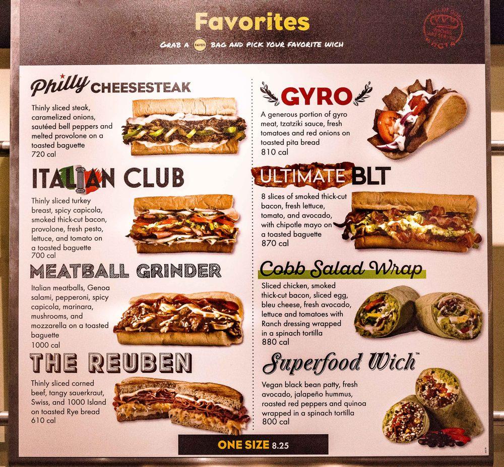 Menu at Which Wich Superior Sandwiches desserts, Victorville