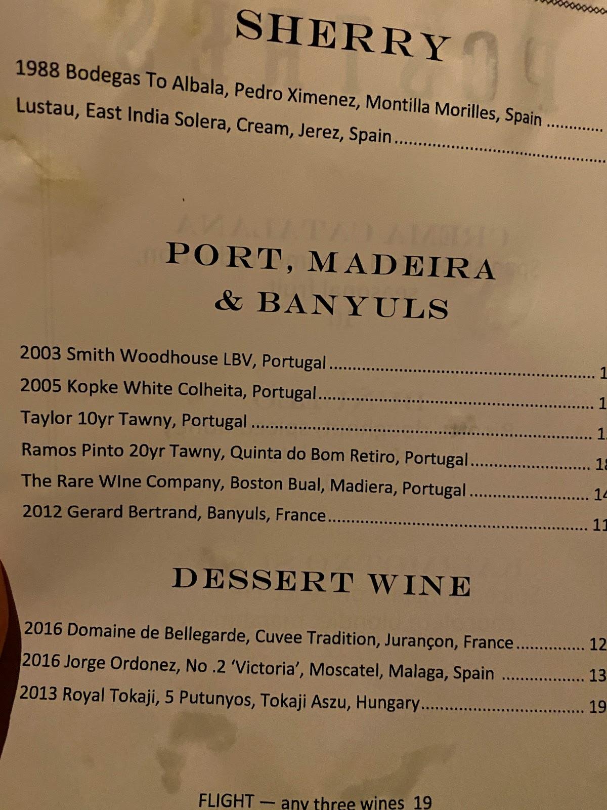 Menu at Cooks & Soldiers restaurant, Atlanta