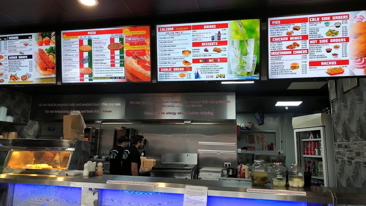 Menu at The Perfect Chef fast food, Colchester