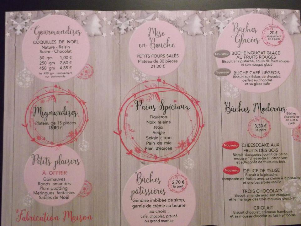 Menu at boulangerie patisserie maison clement, Nordausques