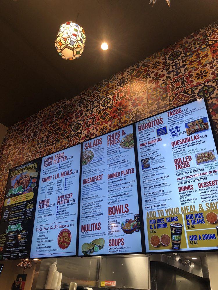 Menu at El Pollo Grill - Otay Ranch restaurant, Chula Vista, Birch Rd ...