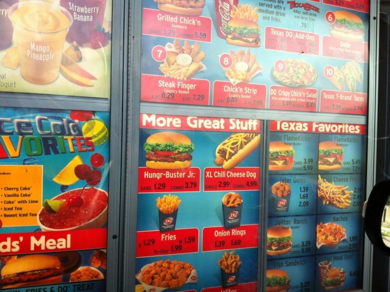 Menu at Dairy Queen fast food, Houston, W Little York Rd