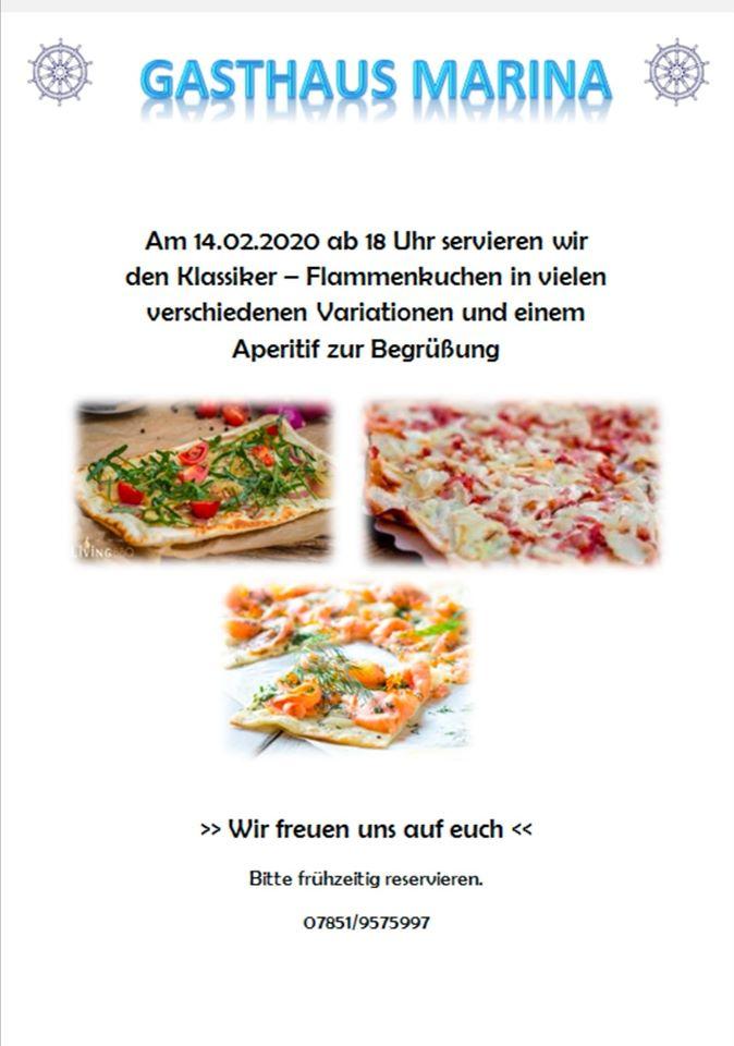 Menu at Gasthaus Marina restaurant, Kehl