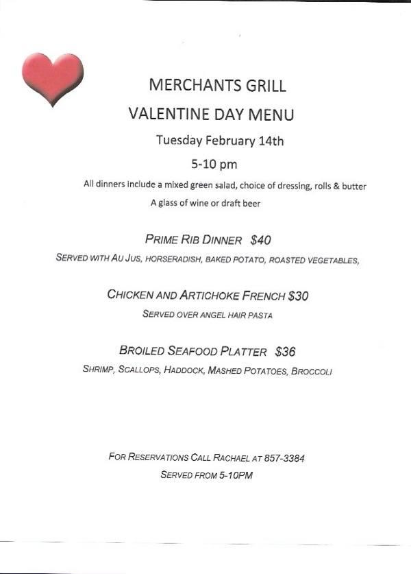 Menu at Merchants Grill pub & bar, Rochester