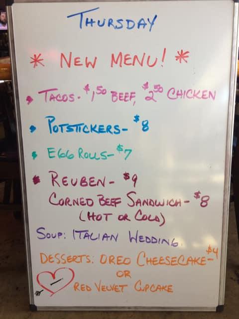 Menu at The Blue Turtle Tavern pub & bar, North Olmsted