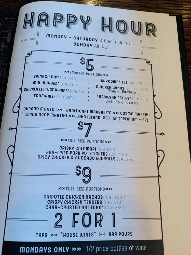 Menu at Houlihan's pub & bar, Chanhassen, 530 Pond Promenade
