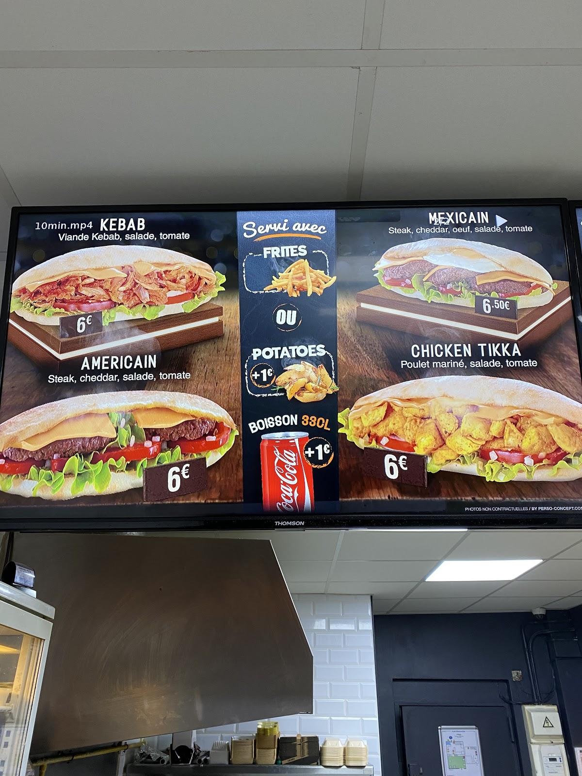 Menu at Chrono Pizza restaurant, Dreux