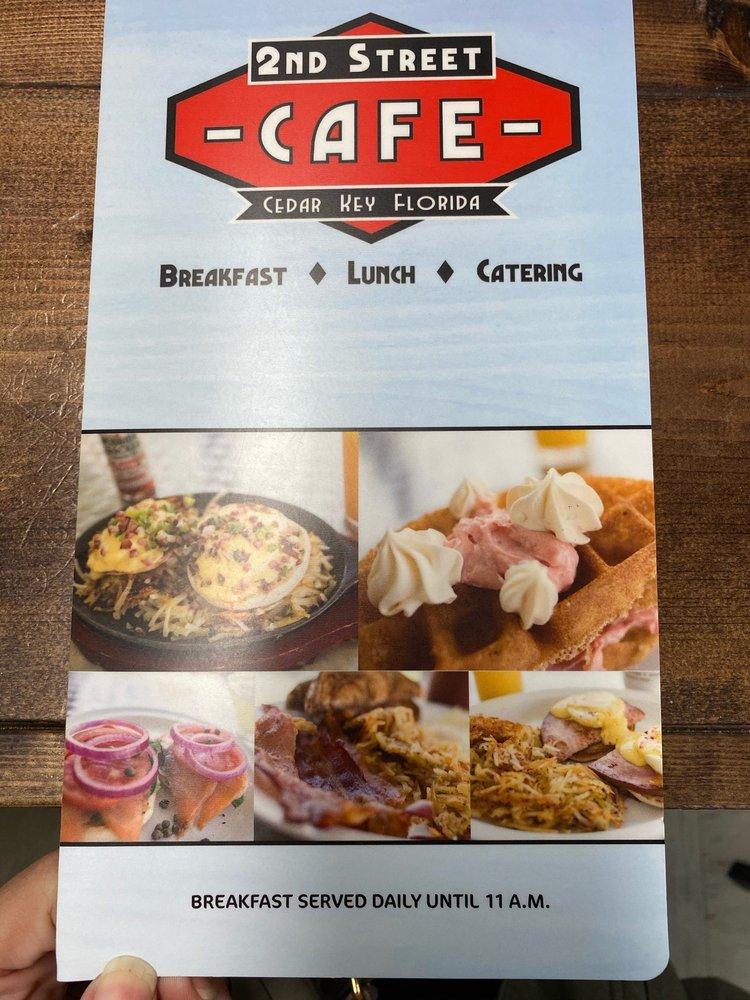 Menu at 2nd Street Cafe, Cedar Key