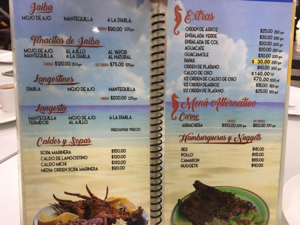 Menu at El Zarandeao restaurant, Zapopan, C. Volcán Popocatépetl 6569