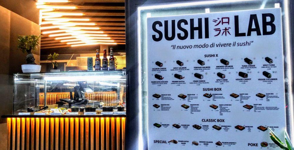 Menu at Sushi Lab restaurant, Naples