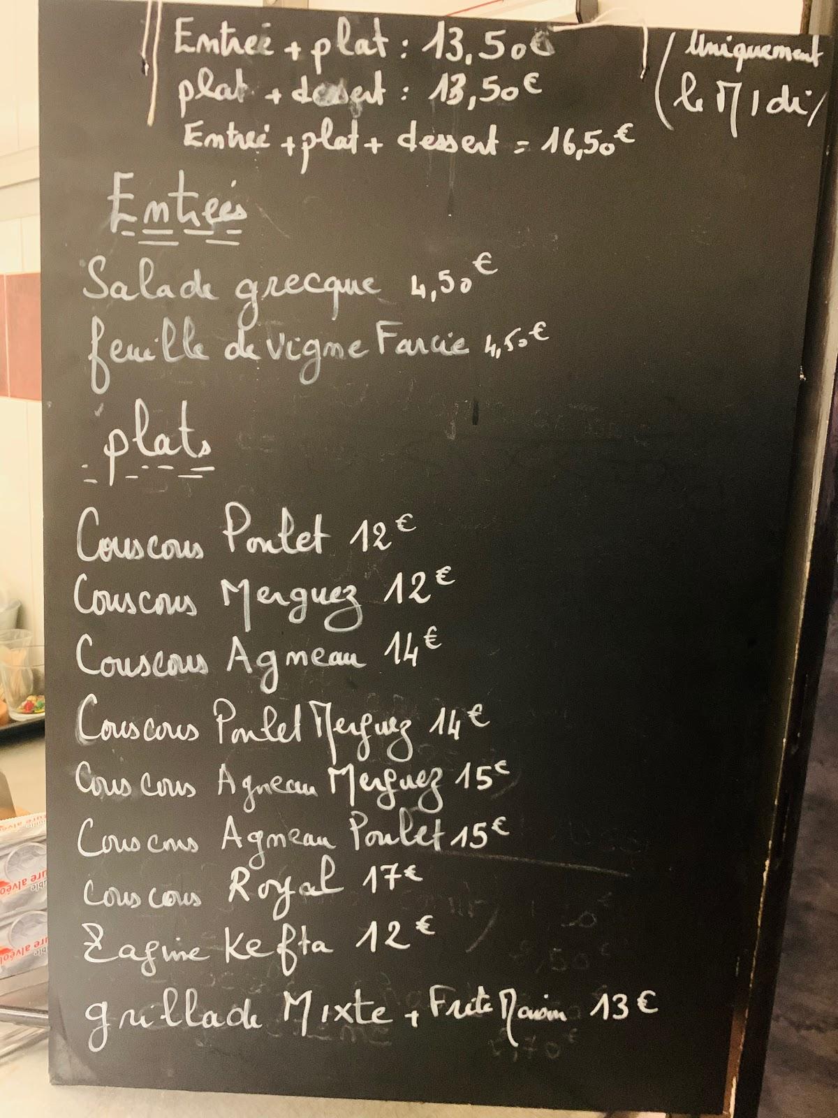 Menu at LE 55 pub & bar, Angers