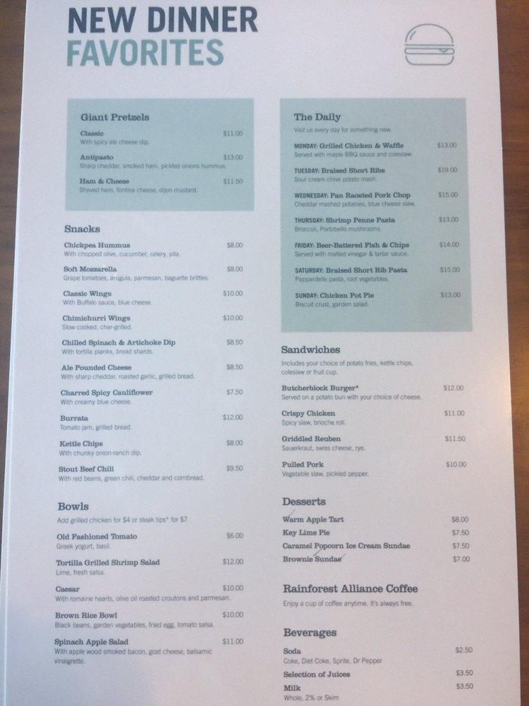 Menu at Gegus In Four Points by Sheraton Phoenix Mesa Gateway pub & bar ...