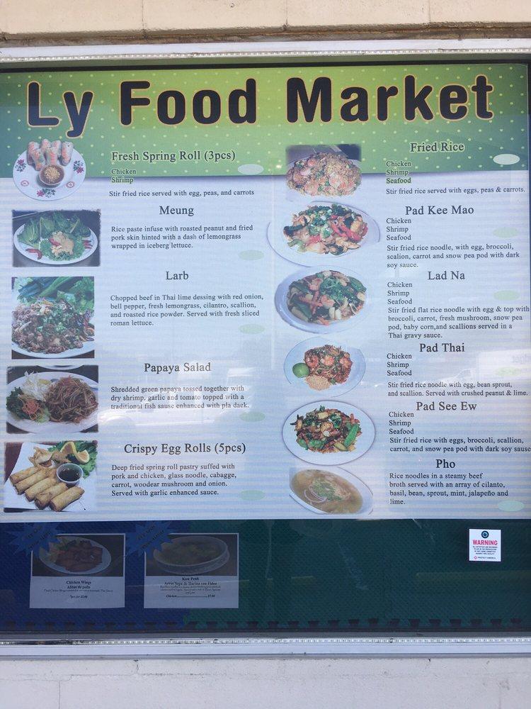 Menu at Ly Food Market & Gifts restaurant, Dallas