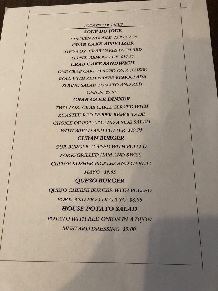 Menu at UNCLE JOHN’S PLACE restaurant, Mansfield