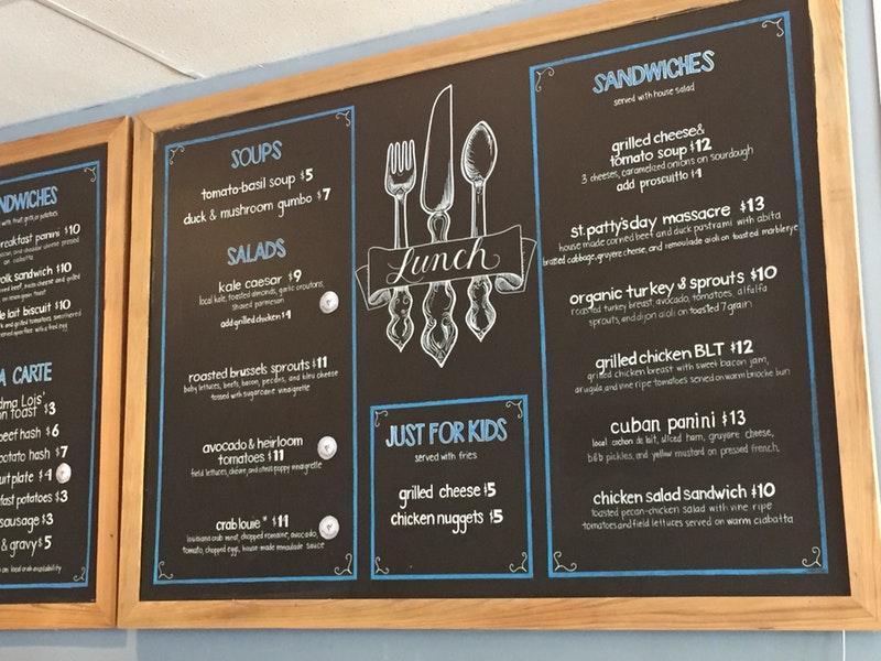Menu at Blue Line Sandwich Co. cafe, Metairie, Metairie Rd
