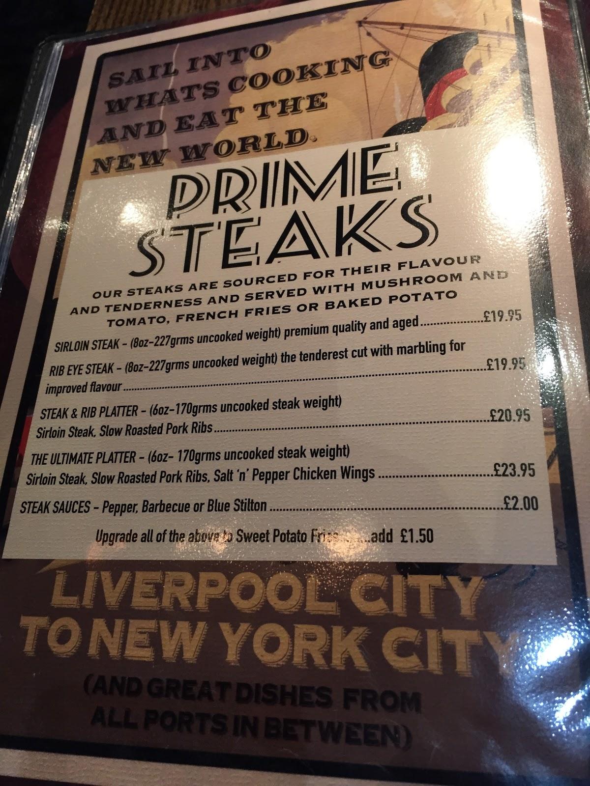 Menu at What's Cooking pub & bar, Liverpool, 24