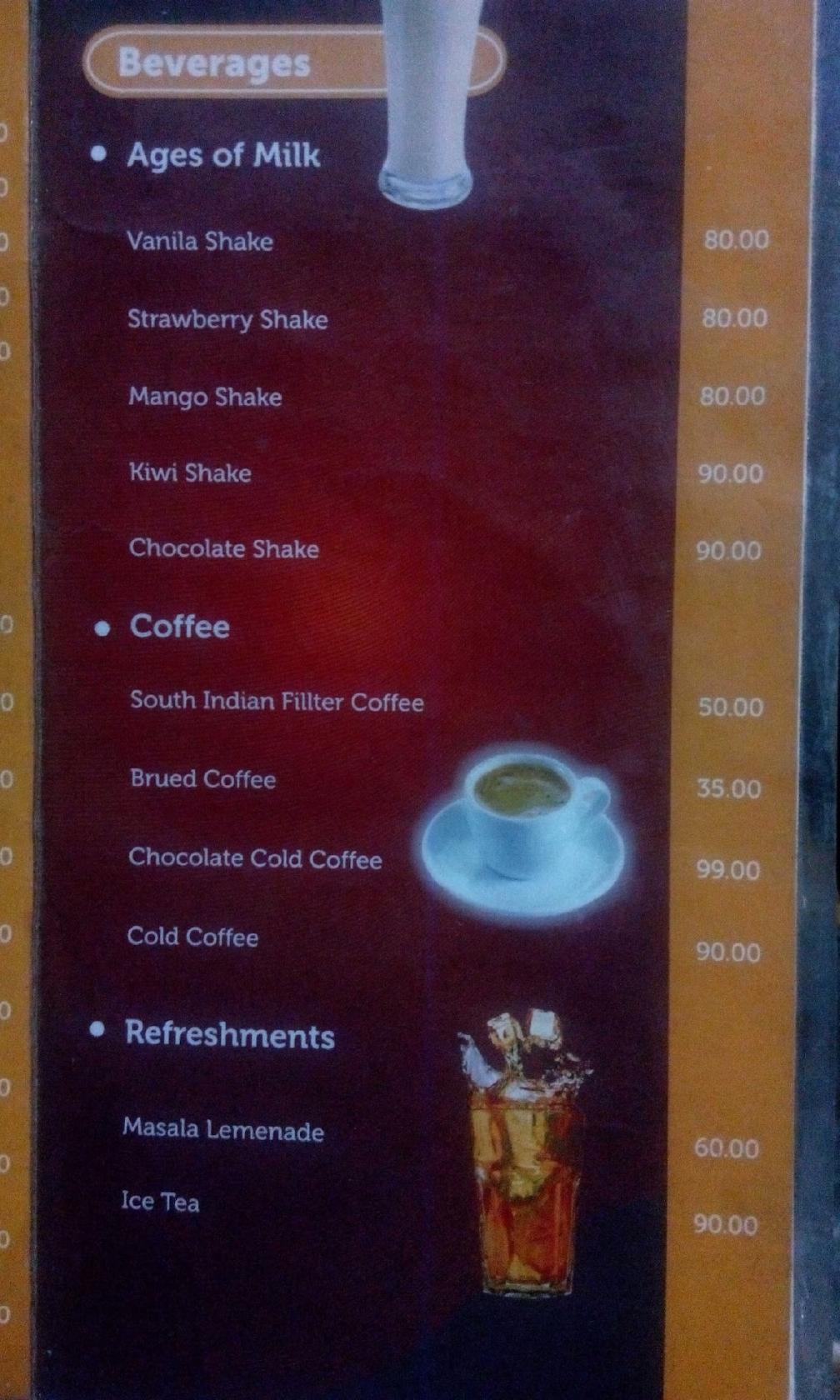 Menu at The Route 40, Bahraich