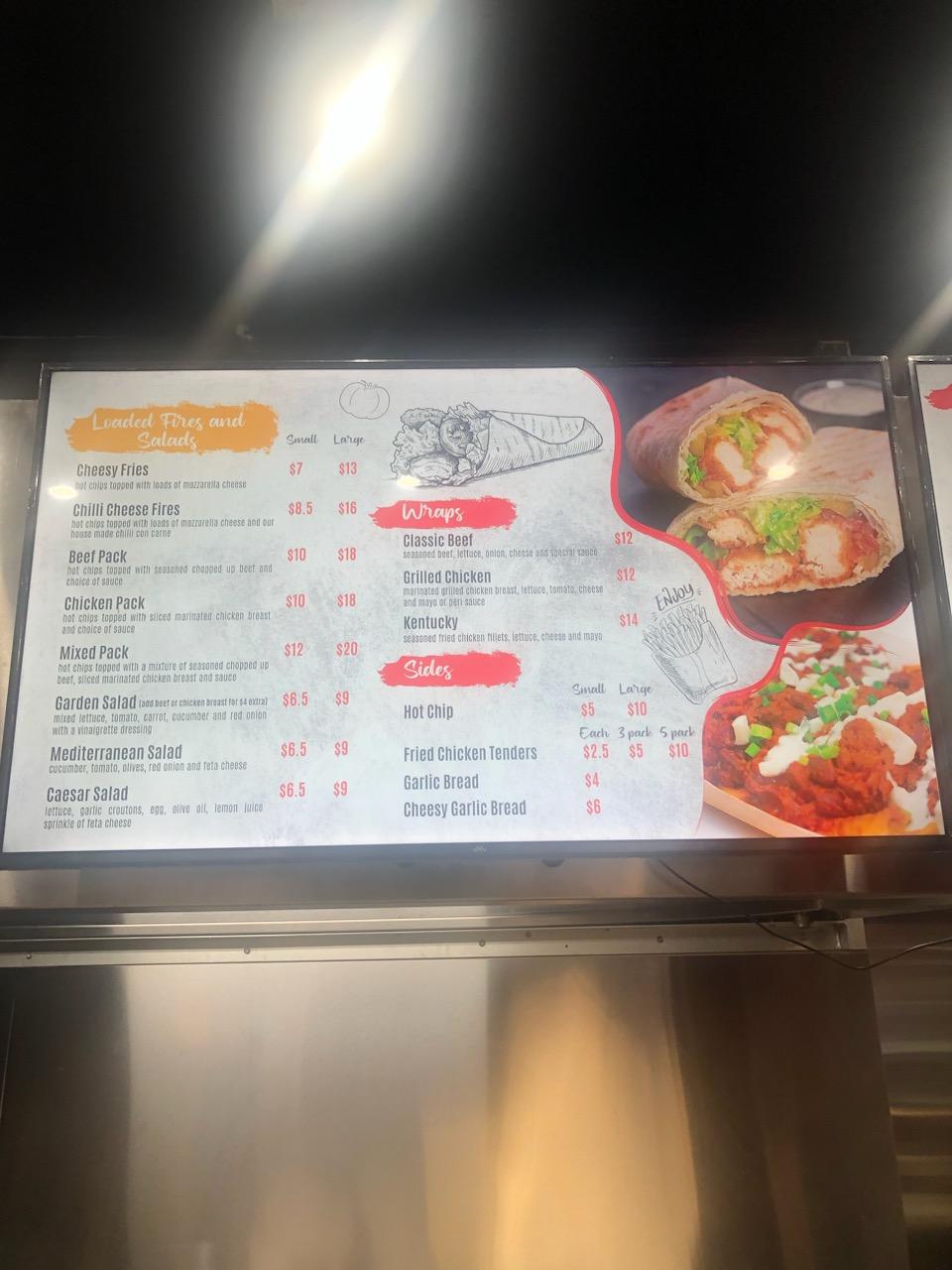 Menu at Dee’s burgers & pizza restaurant, Birrong
