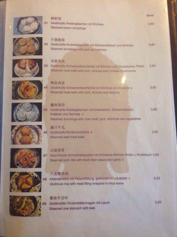 Speisekarte von MAN WAH China Restaurant, Hamburg