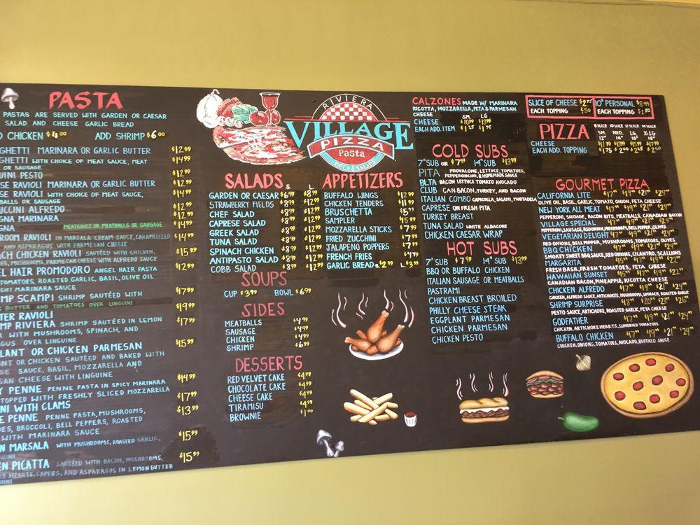 Menu at Riviera Village Pizza pizzeria, Redondo Beach, S Catalina Ave #5503
