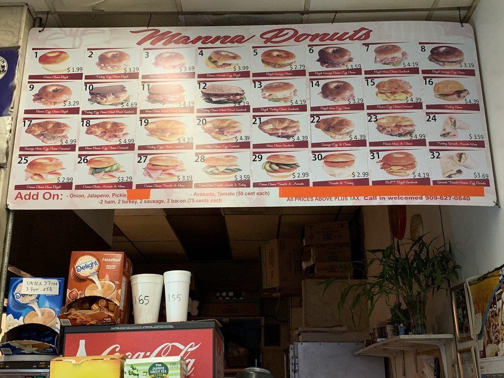 Menu at Manna Donuts # 8 desserts, Chino, Riverside Dr